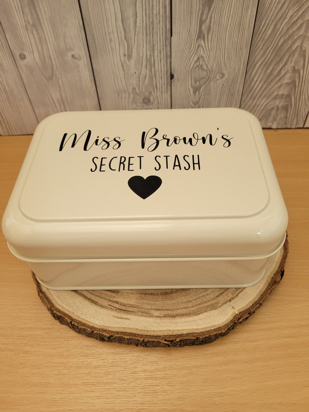 Personalised Survival Stash or Secret Stash Tin With Easy Glide Lid ...