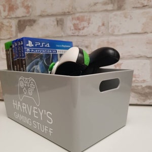 Personalised Boys Girls Gaming Stuff Storage Box - Etsy