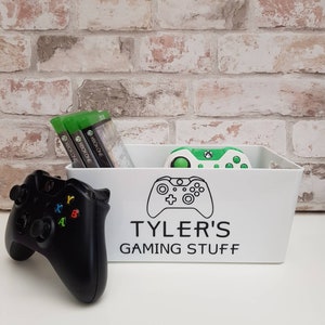 Personalised Boys Girls Gaming Stuff Storage Box - Etsy
