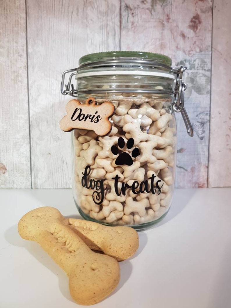 Personalised Dog Treat Jar - Etsy UK