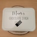 Personalised Chocolate Stash Tin With Easy Glide Lid, Chocolate Treat ...