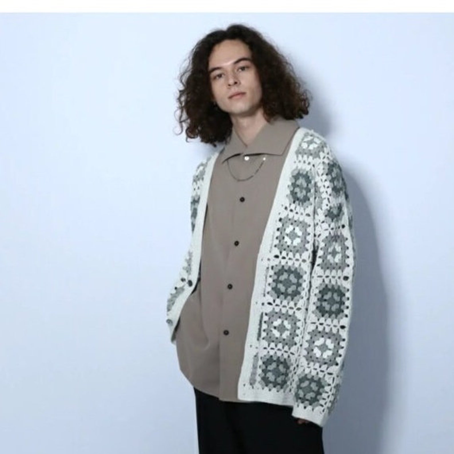 Granny Square Cardigan, Mens Clothing, Unisex, Crochet Custom,crocheted ...