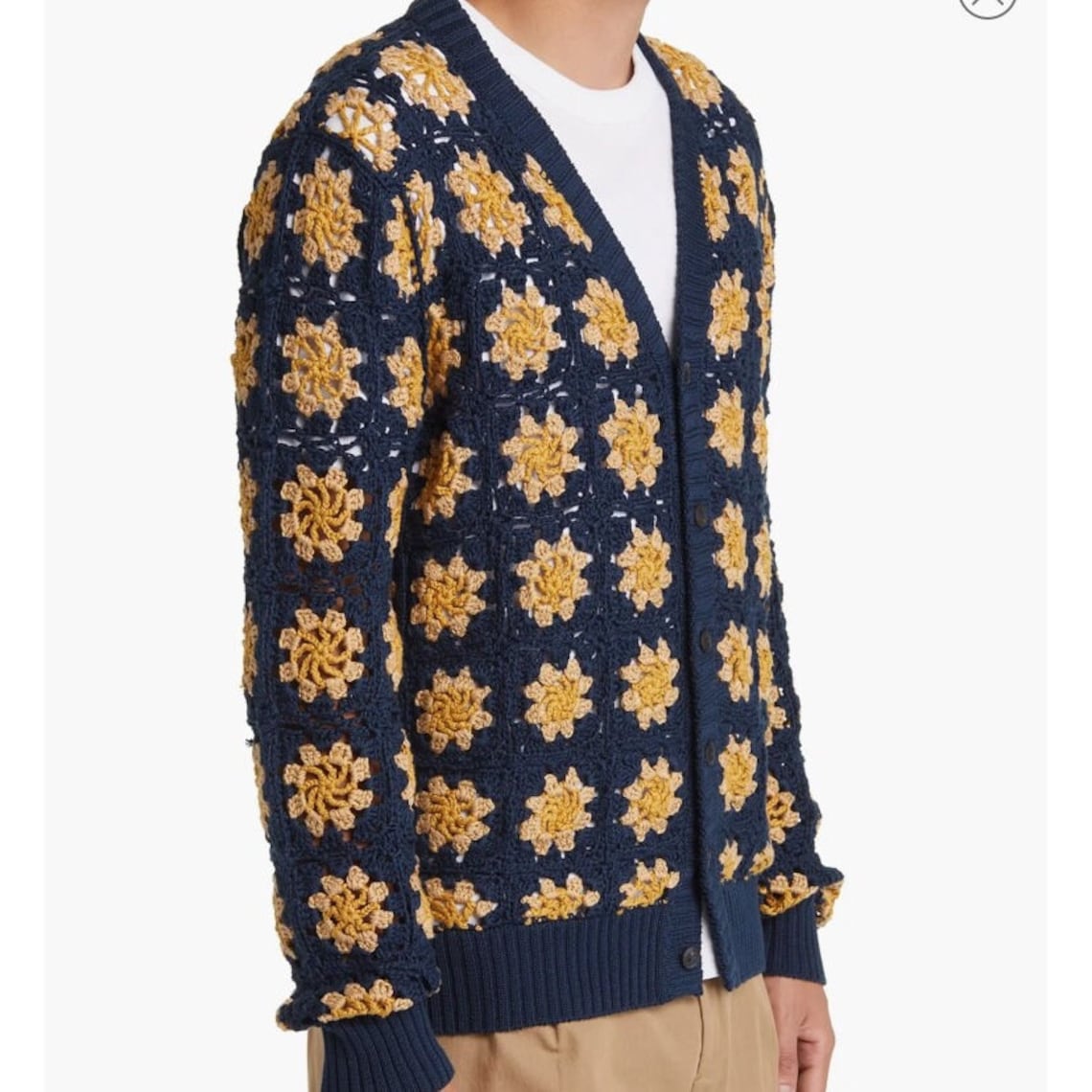 Granny Square Cardigan, Men Clothing,xmas, Crochet Men Cardigan,outfits ...