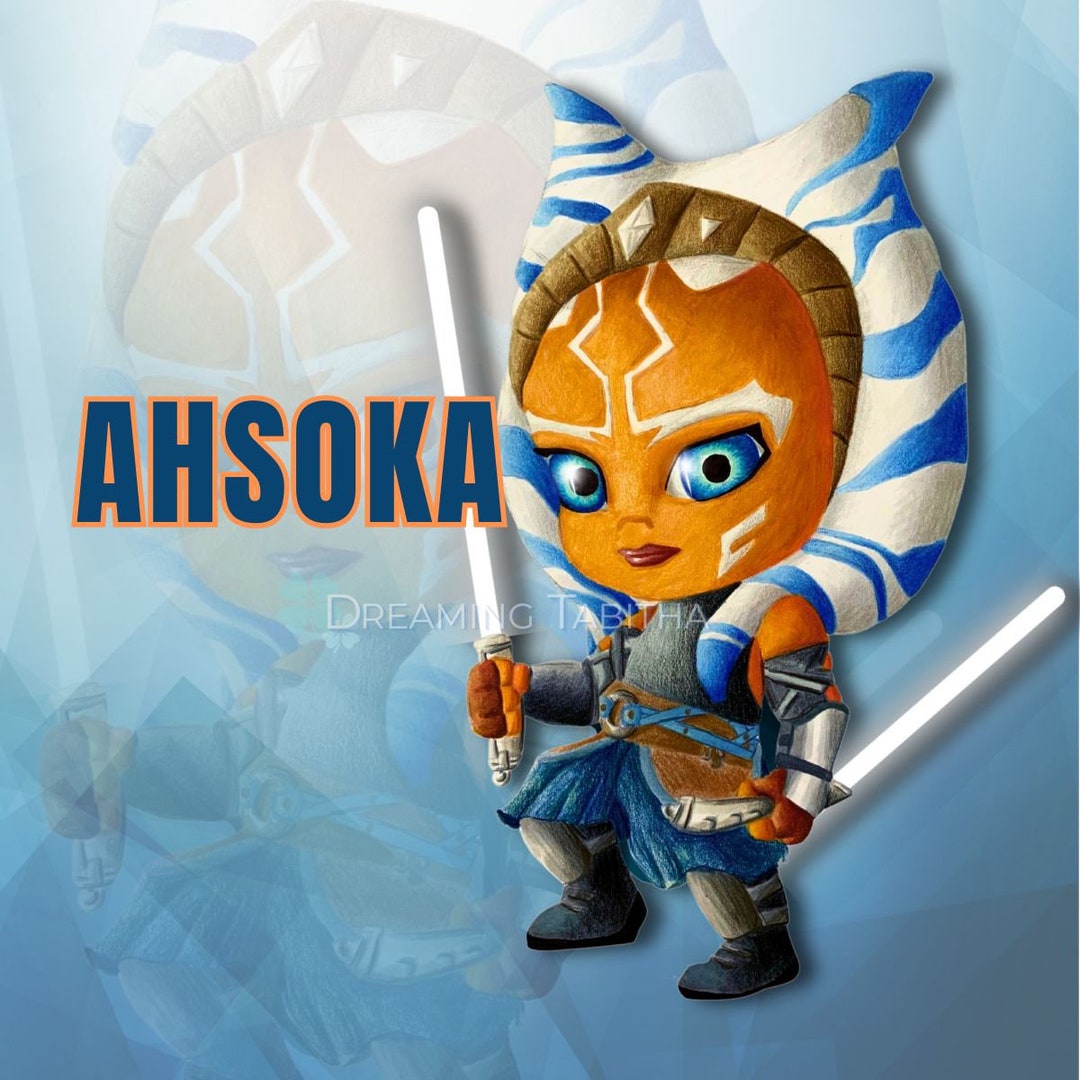 Ahsoka Tano Star Wars Clone Wars Jedi Chibi Sticker - Etsy