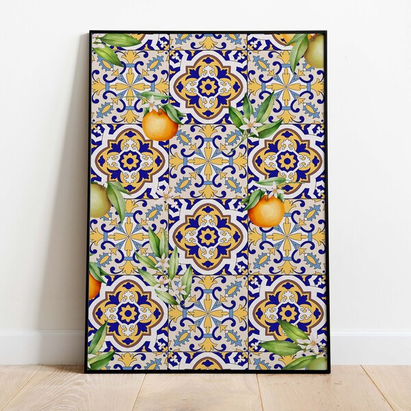 Moroccan Tile Wall Art - Etsy