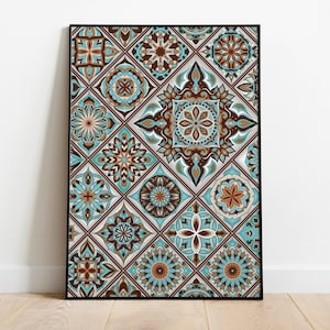 Indian Mandala Wall Art Living Room Decor Abstract Painting - Etsy