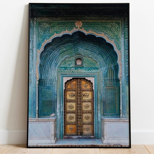 Indian Floral Wall Art Printable Living Room Decor Instant - Etsy