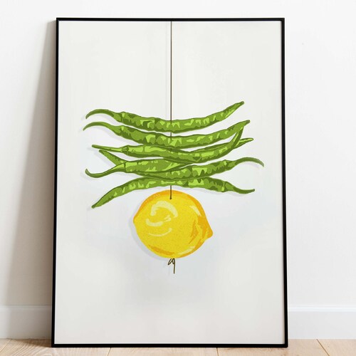 Nimbu Mirchi Indian Kitchen Poster Print I Buri Nazar Evil Eye - Etsy
