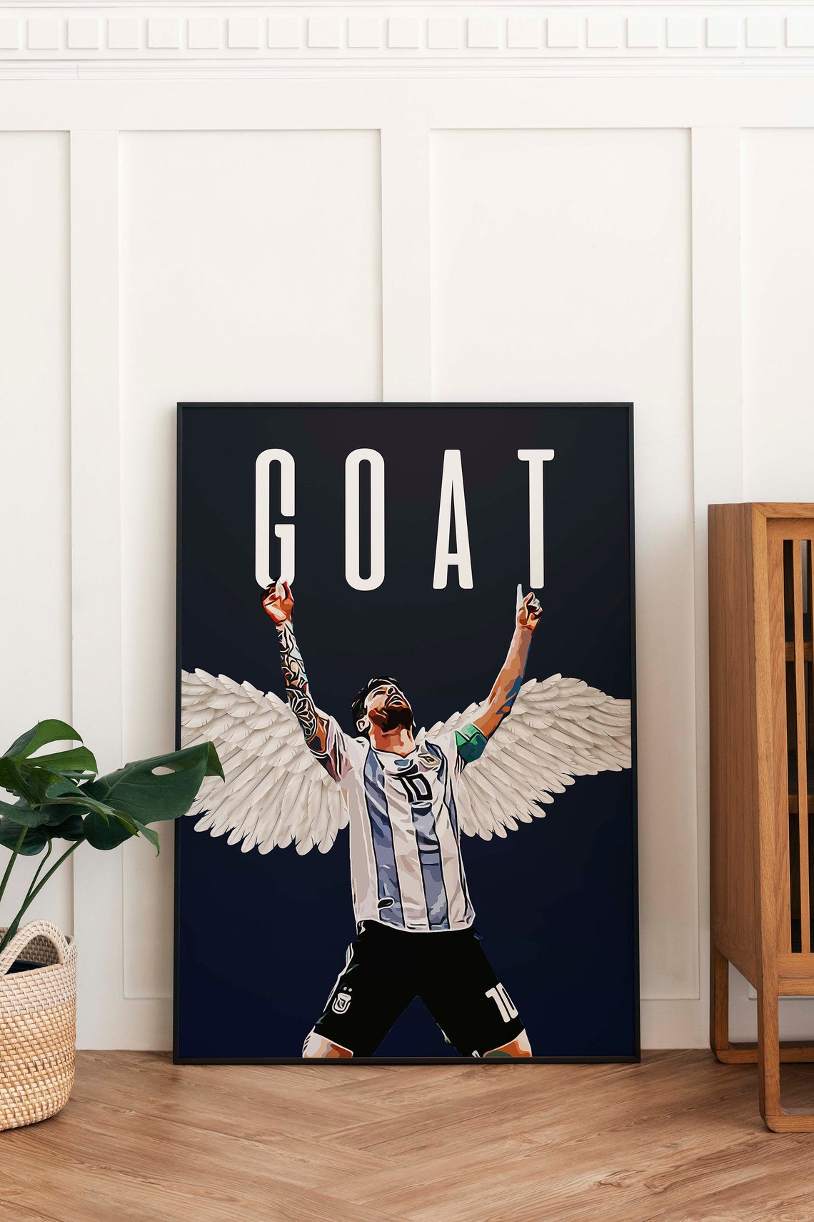 Lionel Messi GOAT Argentina World Cup Qatar 2022 Digital - Etsy