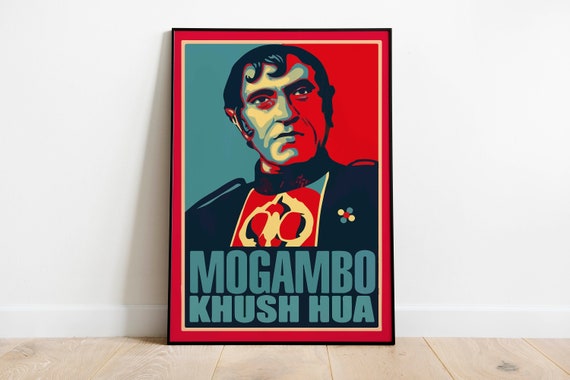 Mongambo Mr India Bollywood Movie Poster Geek Decor Digital | Etsy