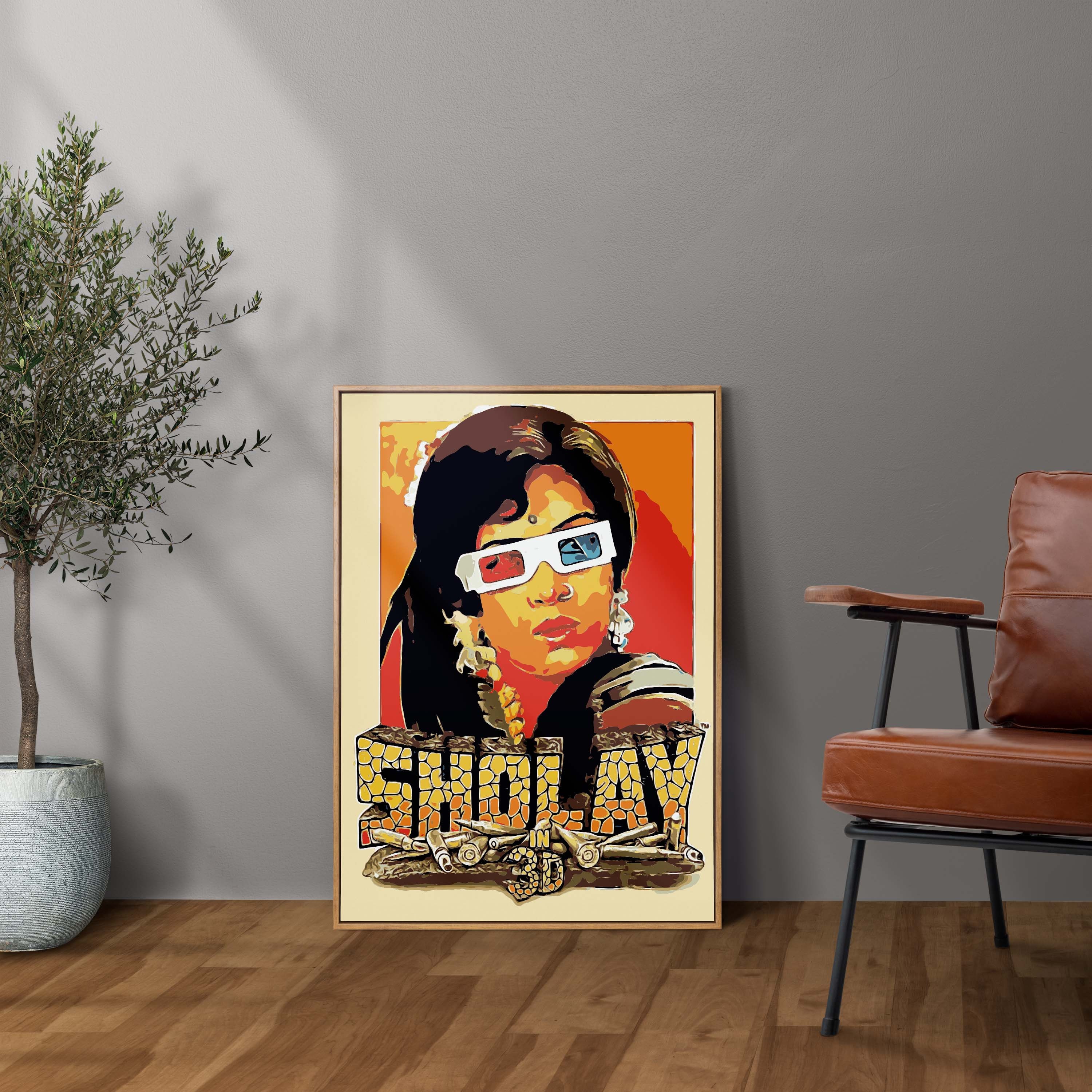 Sholay Bollywood Movie Poster Indian Movie Digital Prints - Etsy