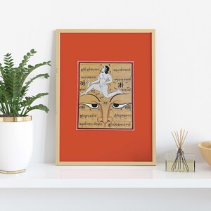 Indian Sanskrit Art, Hindu Art Prints, Living Room Decor, Indian ...