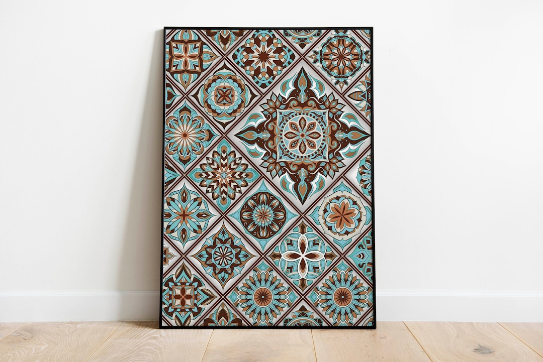 Indian Mandala Wall Art Living Room Decor Abstract Painting - Etsy