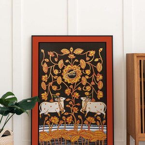 Indian Folk Art, Cow Prints, Living Room Decor, Printable, Indian ...