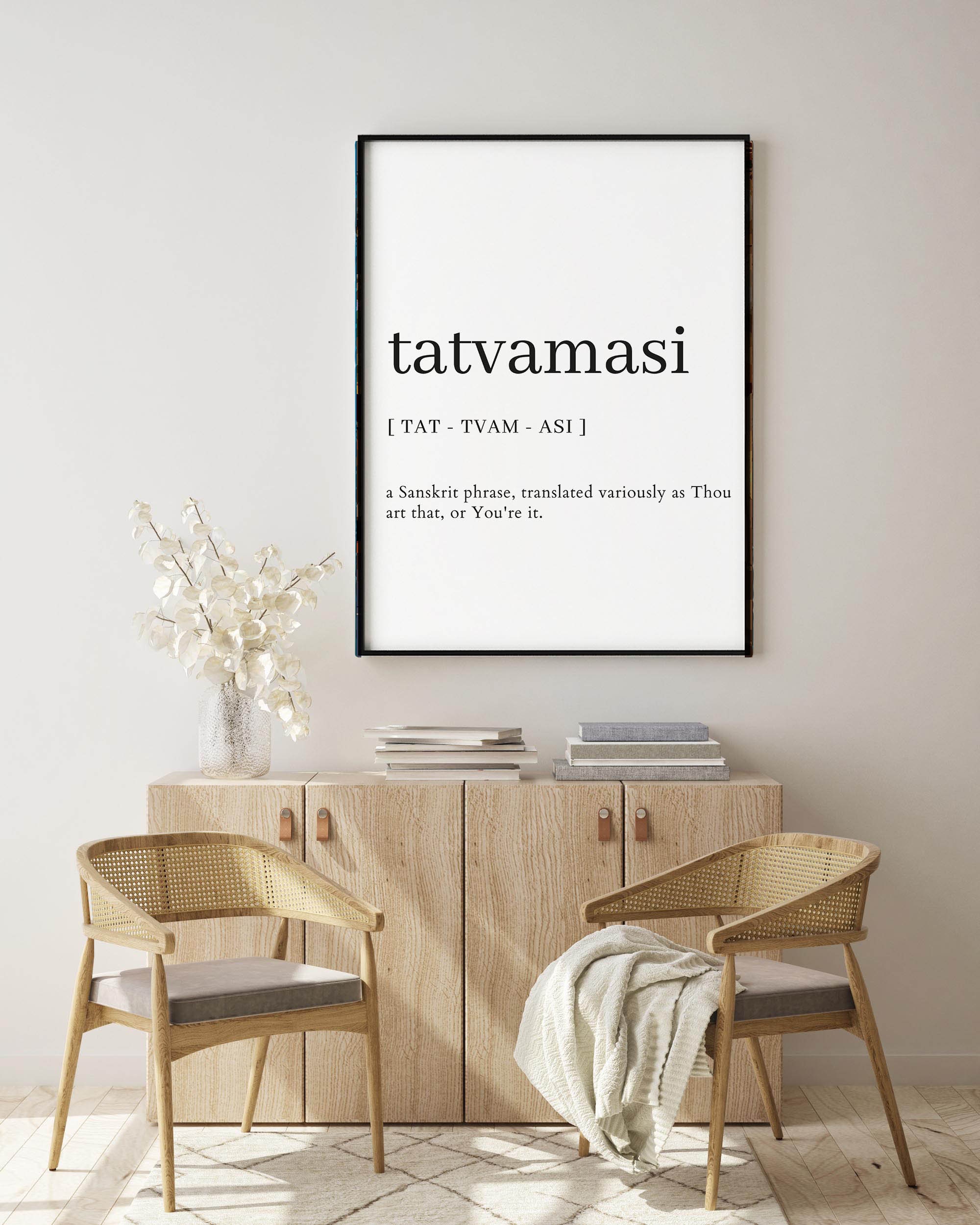 Spiritual Indian Tatvamasi Sanskrit Printable Quotes - Etsy