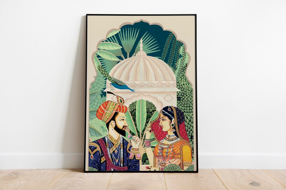 Indian Raja Rani, King and Queen Art, Floral & Nature Prints, Living ...