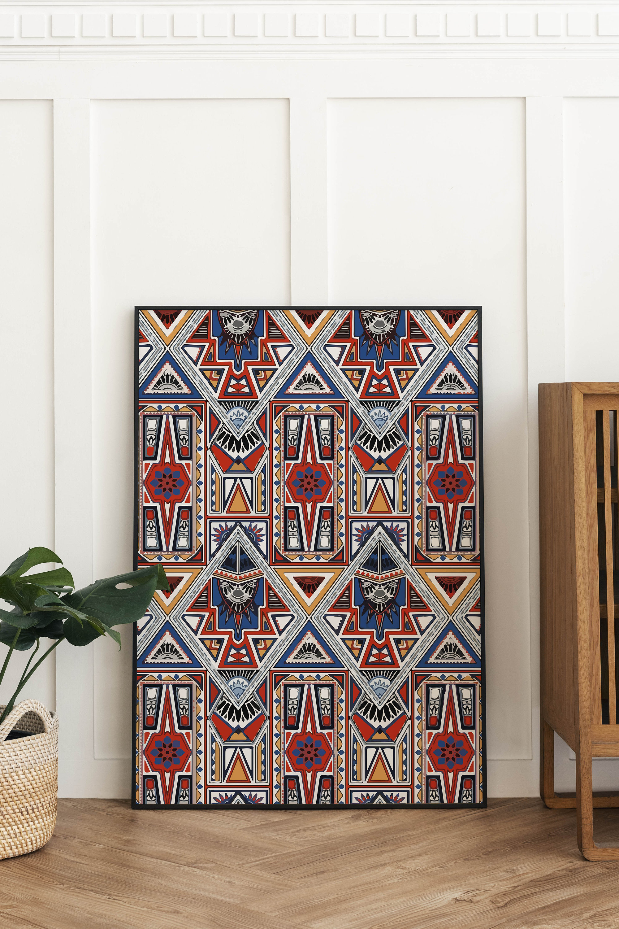 Aztec Art Printable Art Mexican Art Digital Download - Etsy