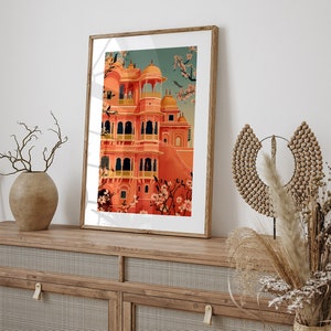 Neutral Indian Palace, Jaipur Architecture, Rajasthan Palace, Living ...