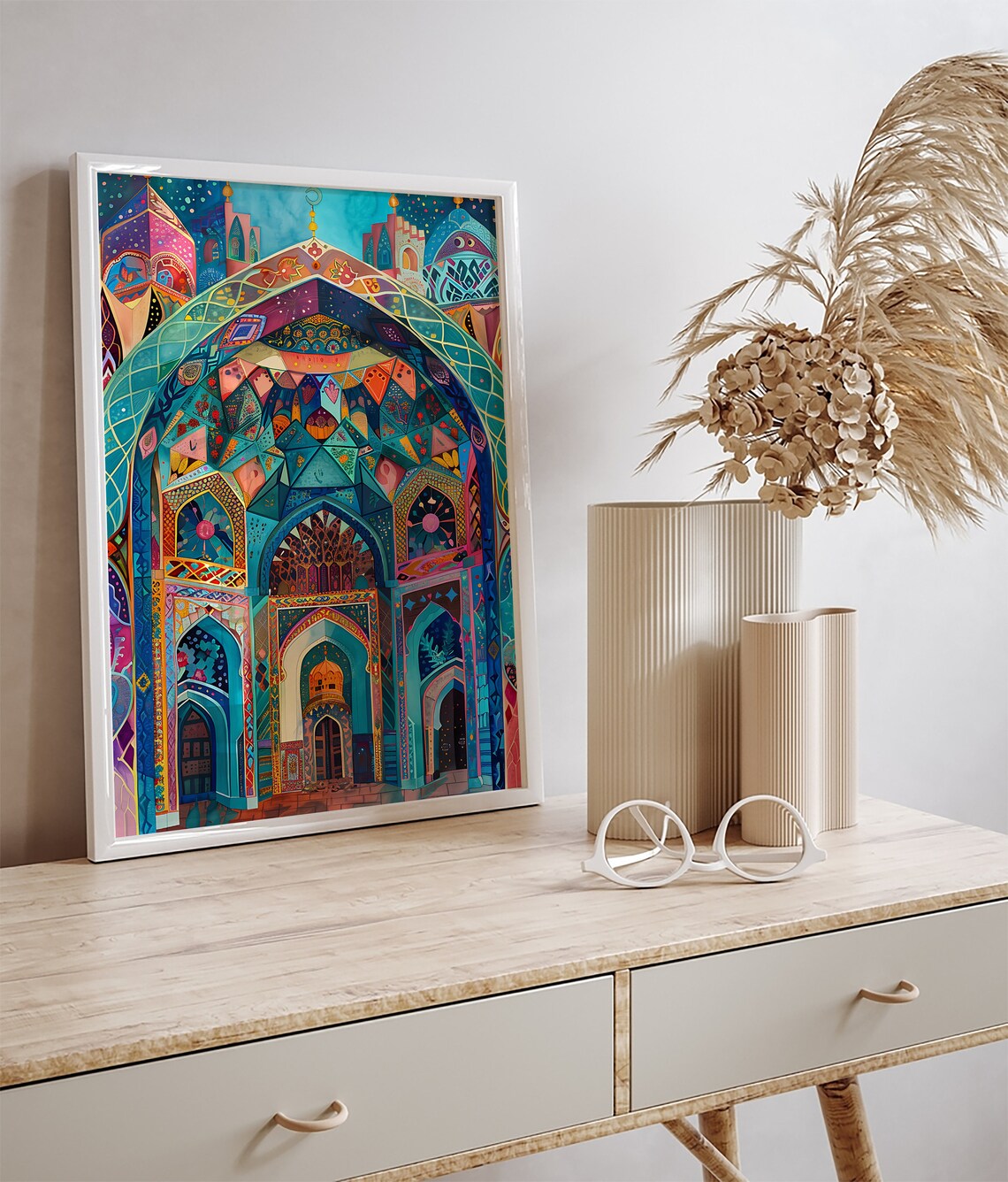 Persian Palace Arch Print, Turkish Monument, Mughal Art (digital ...