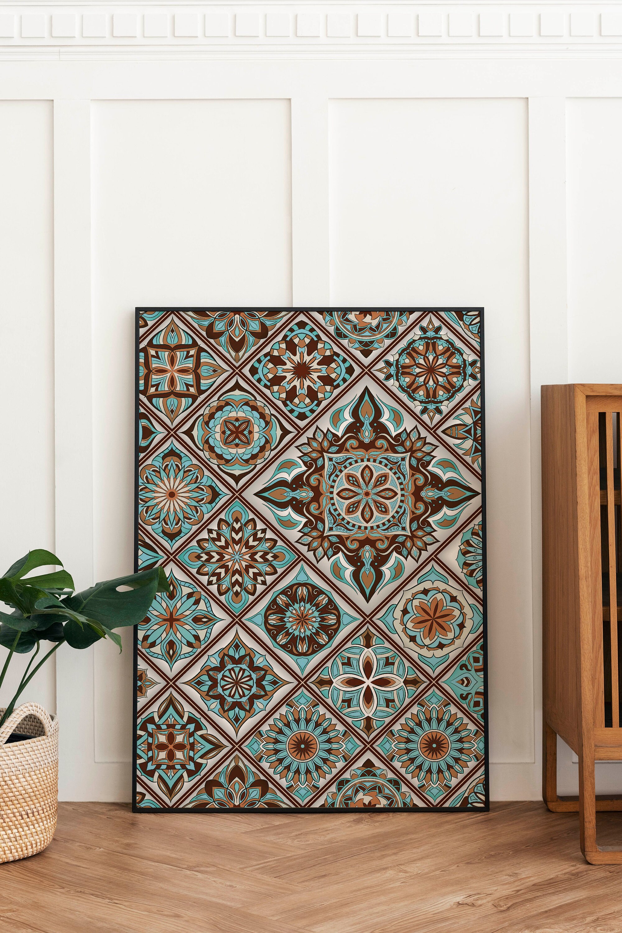 Indian Mandala Wall Art Living Room Decor Abstract Painting - Etsy