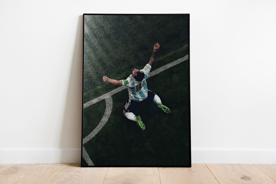 Lionel Messi World Cup Poster, Argentina Soccer Art (digital Print) - Etsy