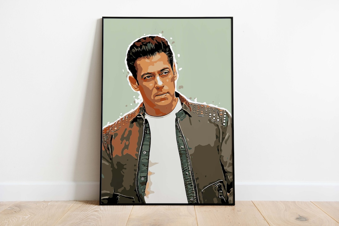 Salman Khan Bollywood Art Poster, Pop Art Print (digital Download) - Etsy