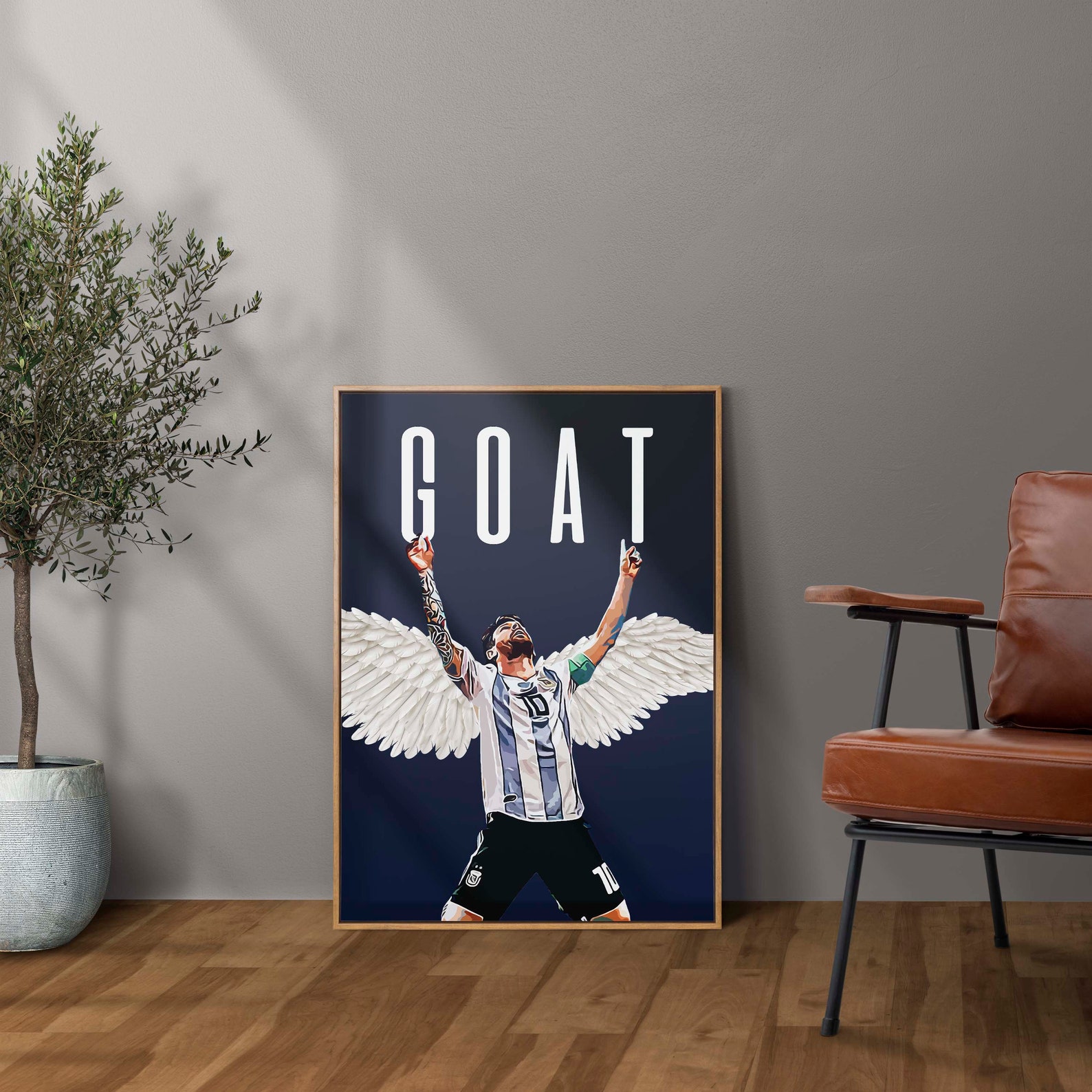 Lionel Messi GOAT Argentina World Cup Qatar 2022 Digital - Etsy