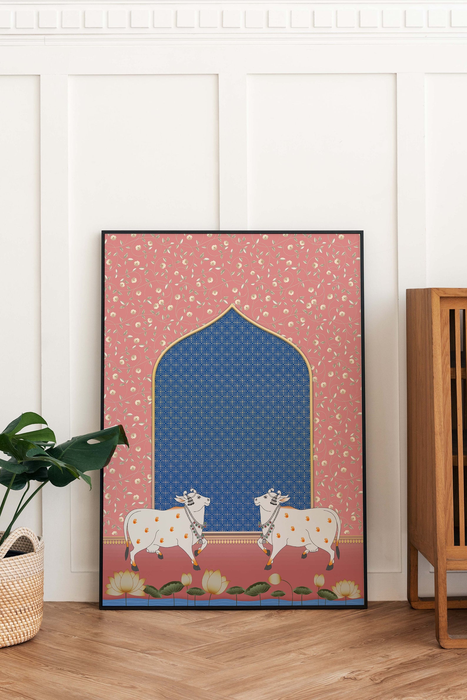 Indian Folk Art Cow Prints Living Room Decor Printable - Etsy