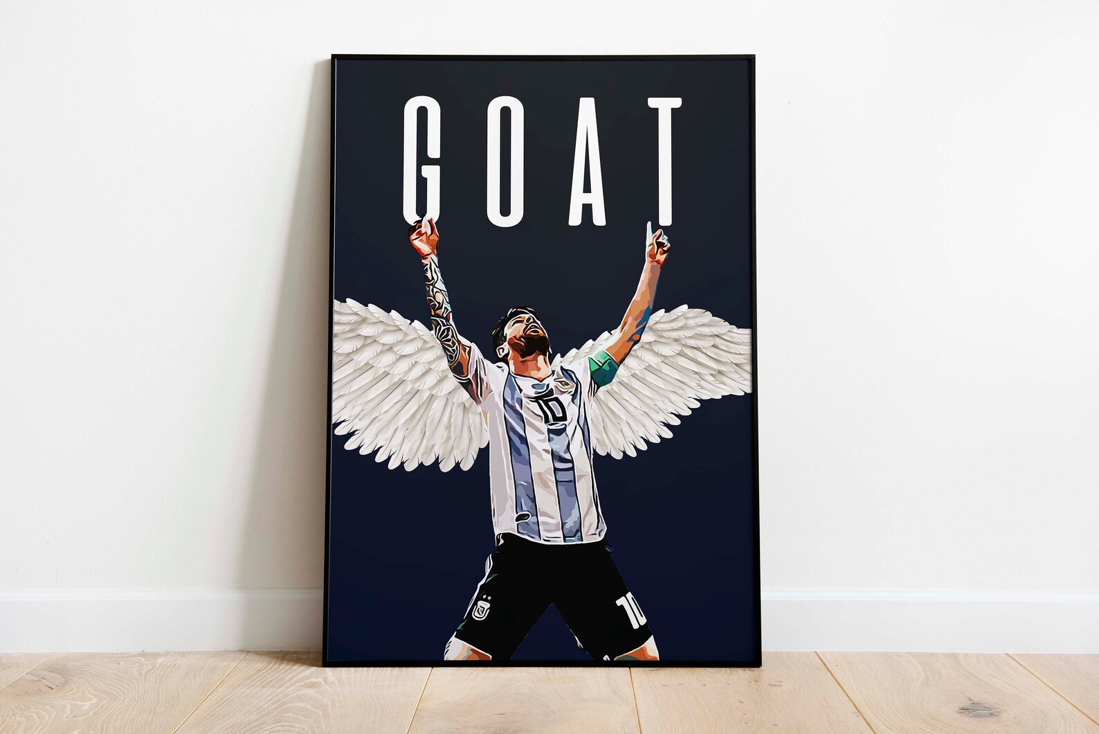 Lionel Messi GOAT Argentina World Cup Qatar 2022 Digital - Etsy