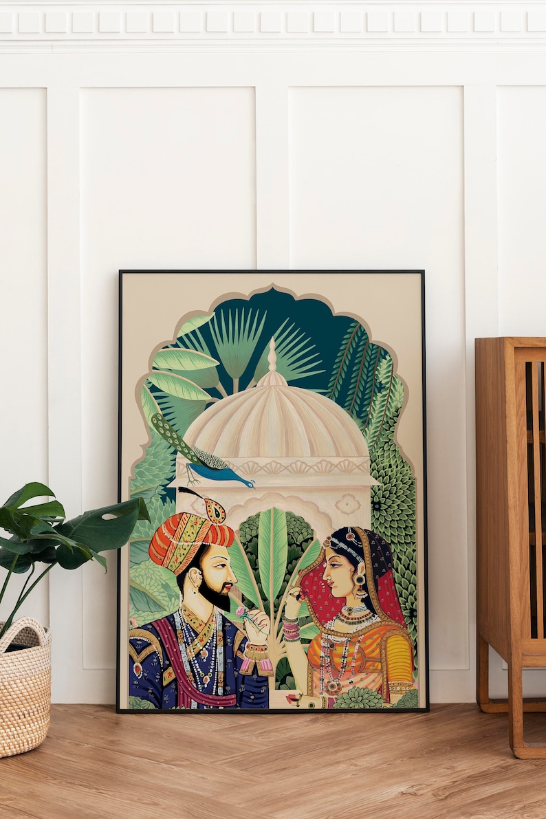 Indian Raja Rani King and Queen Art Floral & Nature Prints - Etsy