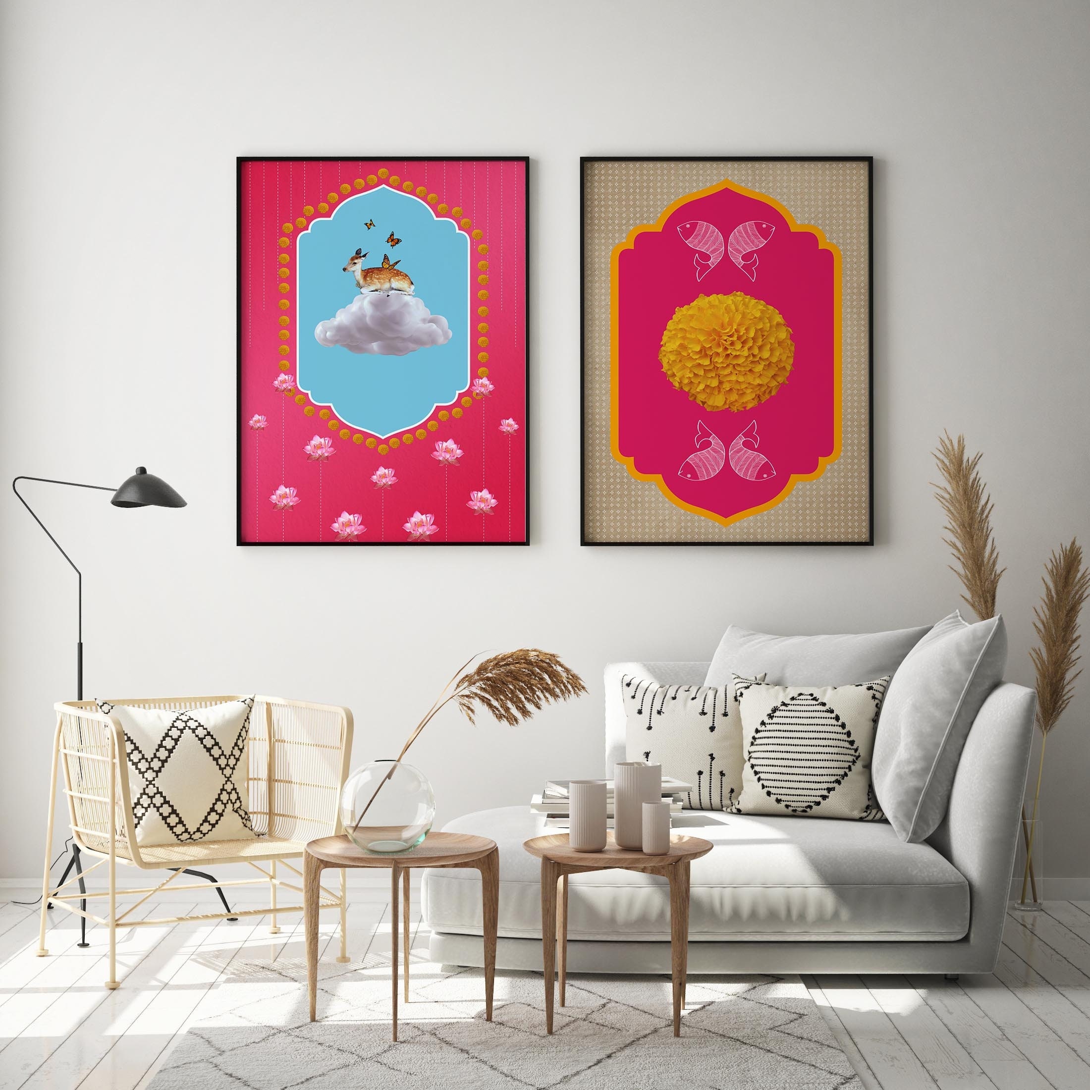 Indian Digital Art Set Indian Contemporary Pop Art Prints - Etsy