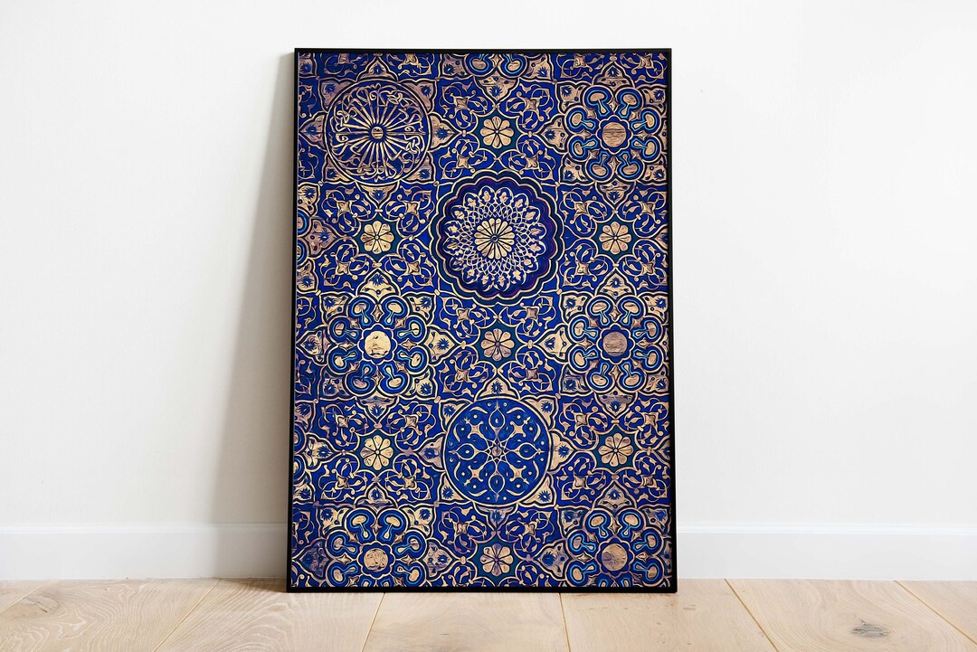 Indian Mandala Wall Art, Islamic Living Room Decor, Abstract Painting ...