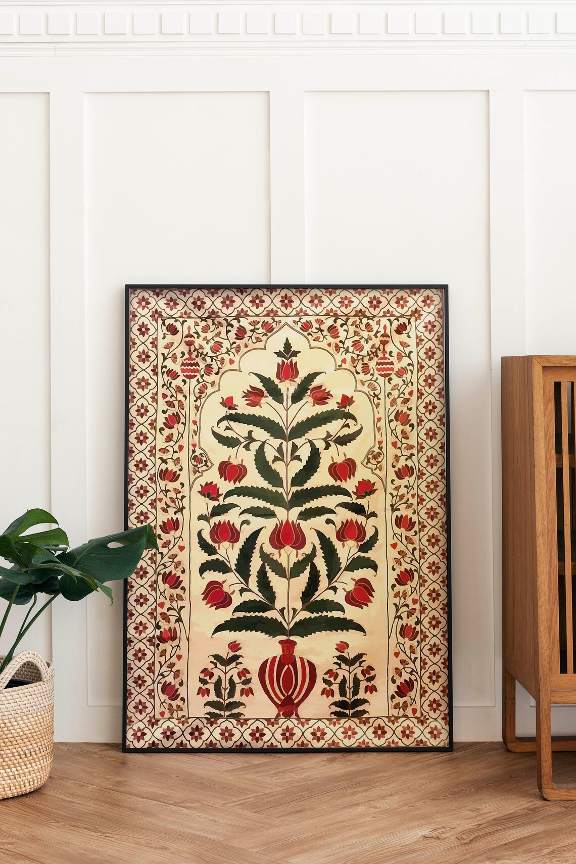 Indian Folk Art Floral Prints Living Room Decor Printable - Etsy