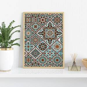 Indian Mandala Wall Art Living Room Decor Abstract Painting - Etsy