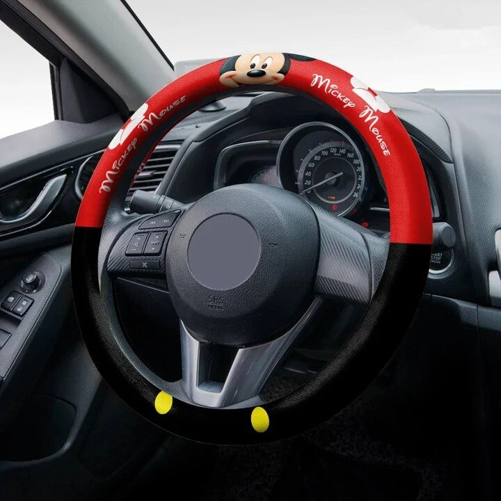 Mickey Cute Steering Wheel Cover,Disney Car Accessories,Steering Wheel ...