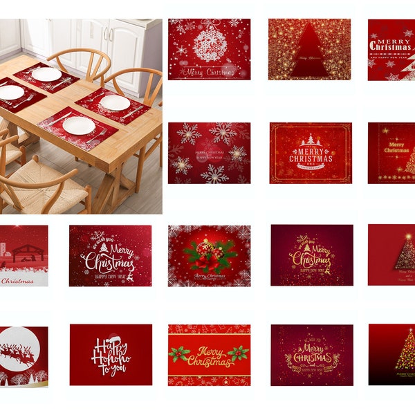 Christmas Placemats - Etsy