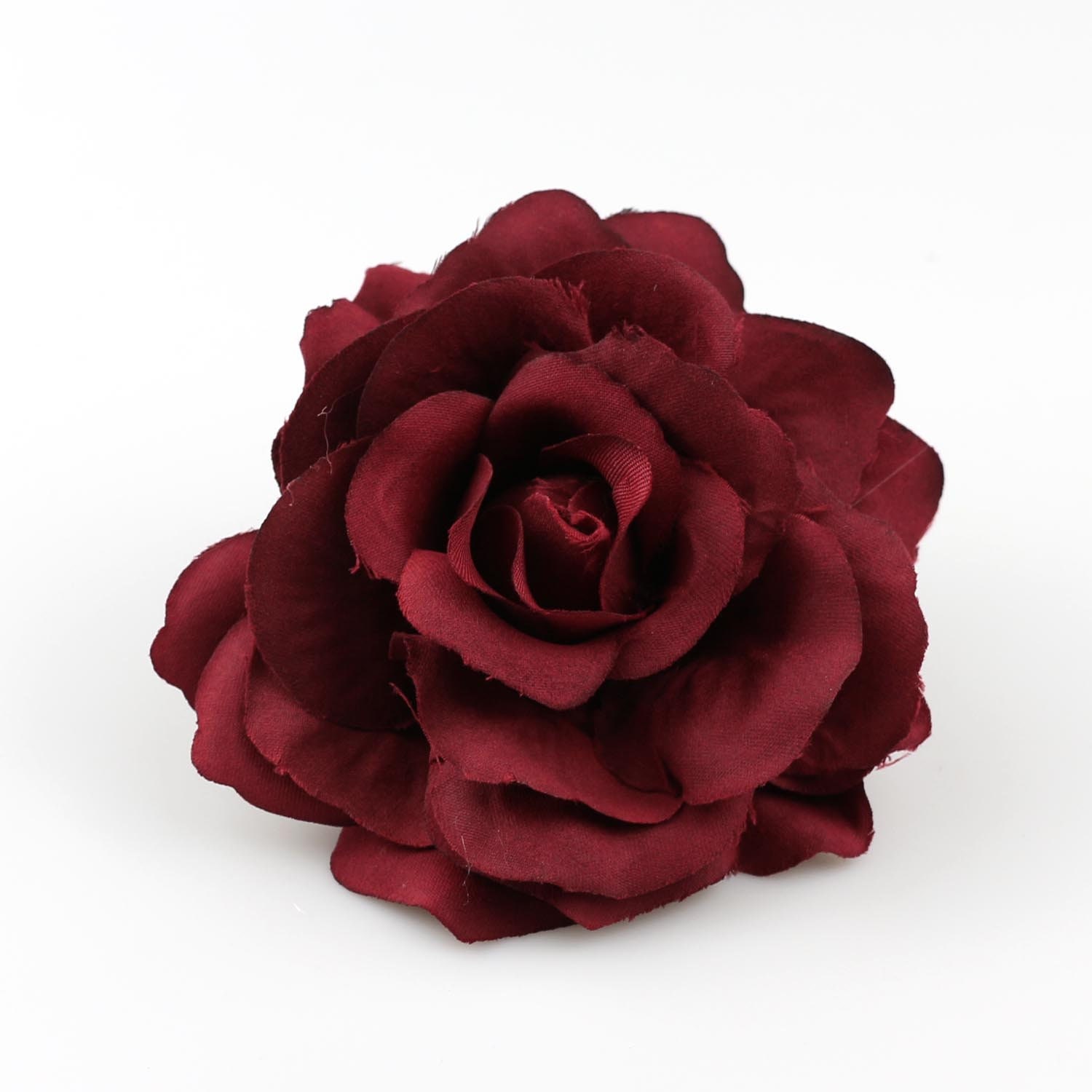 Vino rojo real toque artificial rosa flor cabeza para boda | Etsy