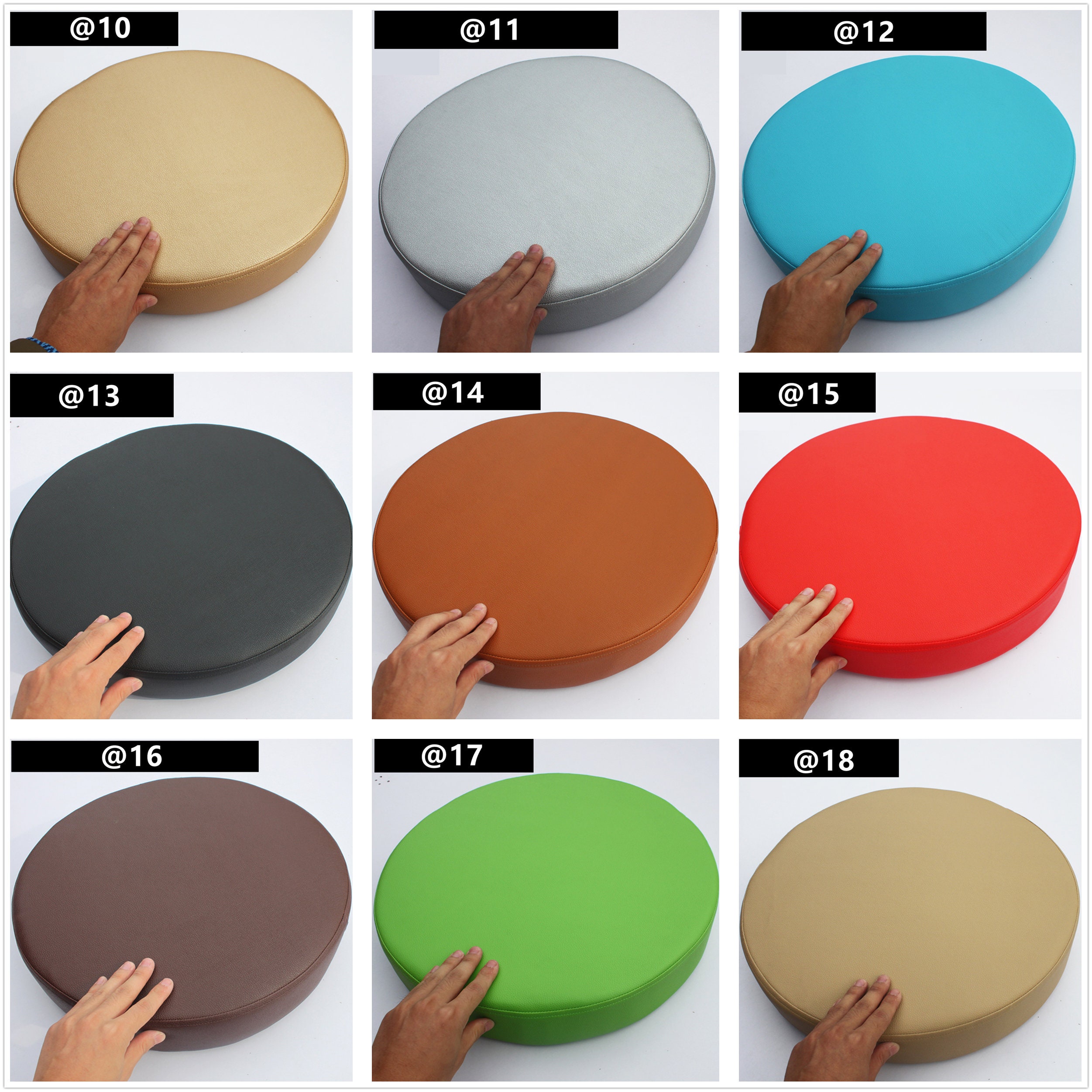 20 Colors Outdoor Round Chair Cushion pads/16 18 | Etsy