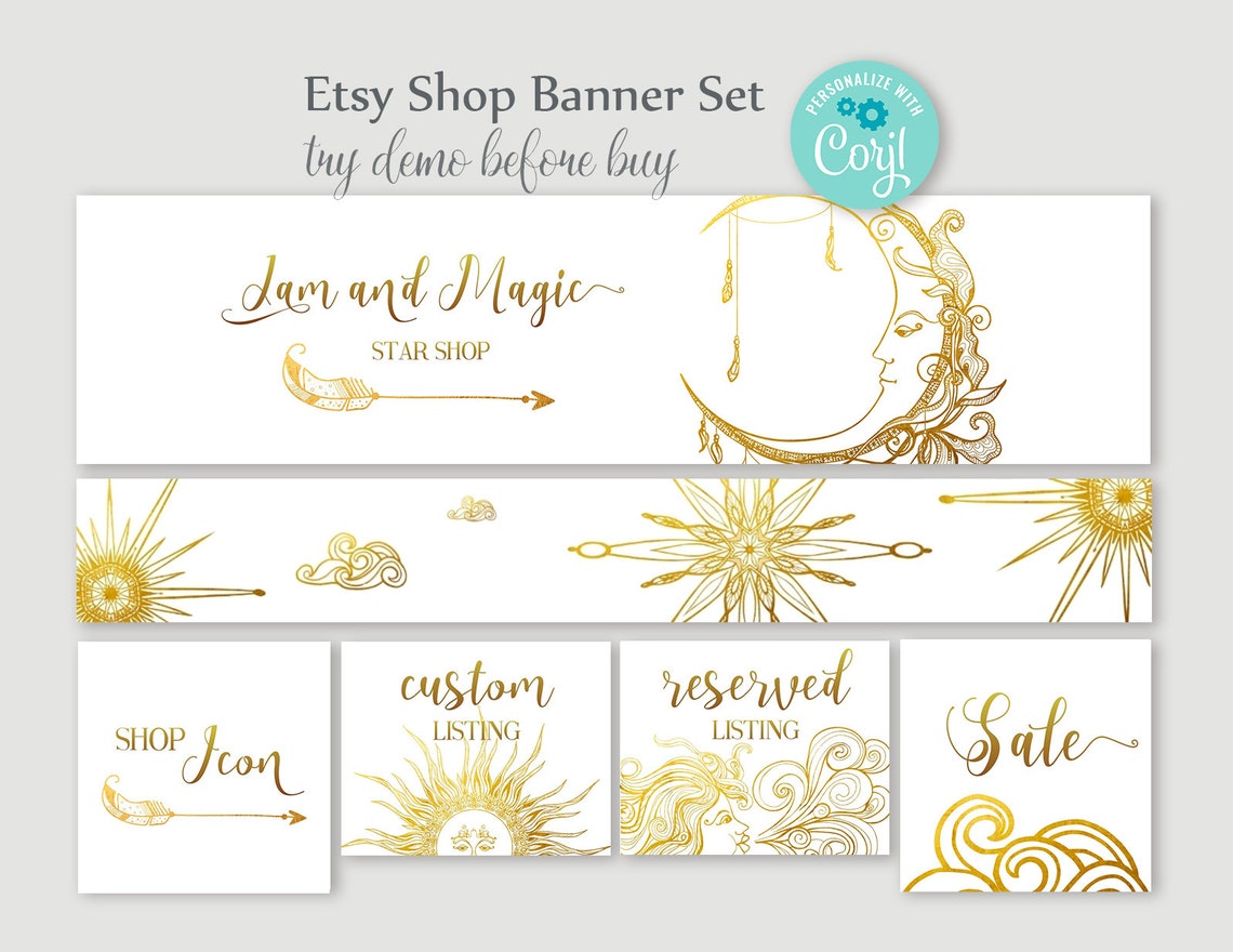 Editable Etsy Shop Banner Templates. Cover Banner Shop and - Etsy