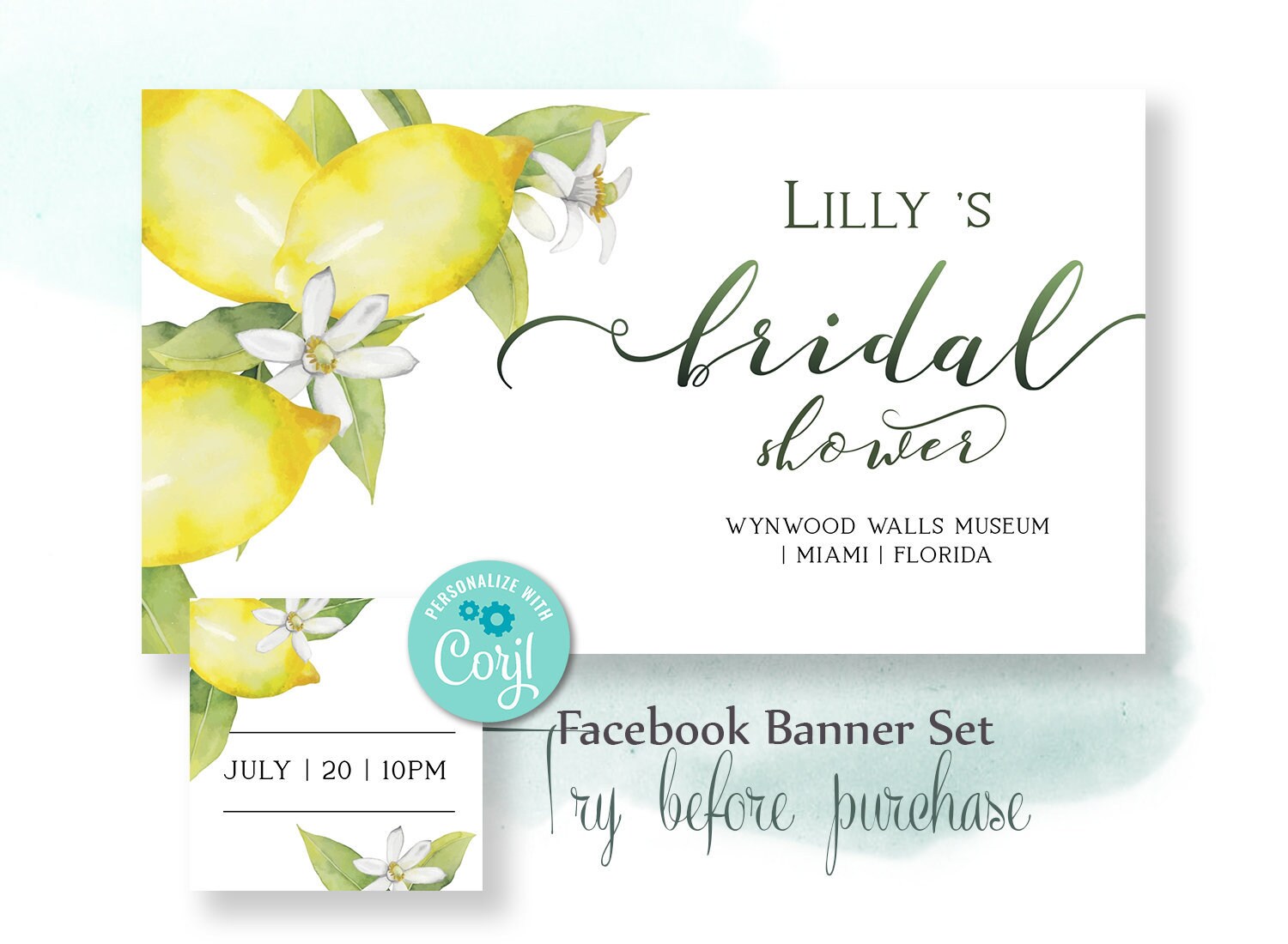 Bridal Shower Facebook Cover