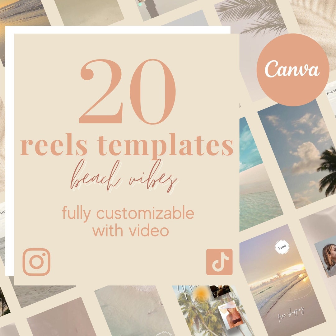 Coastal Artful Beach Social Media Posts, Beach Instagram Template ...