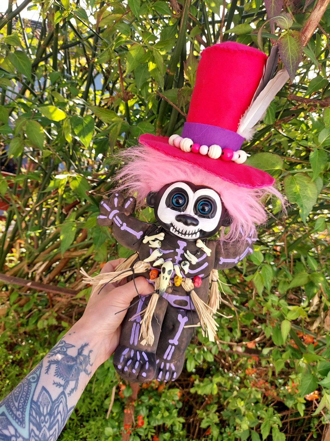 Upcycled Vintage Troll Voodoo Witch Doctor Doll - Etsy