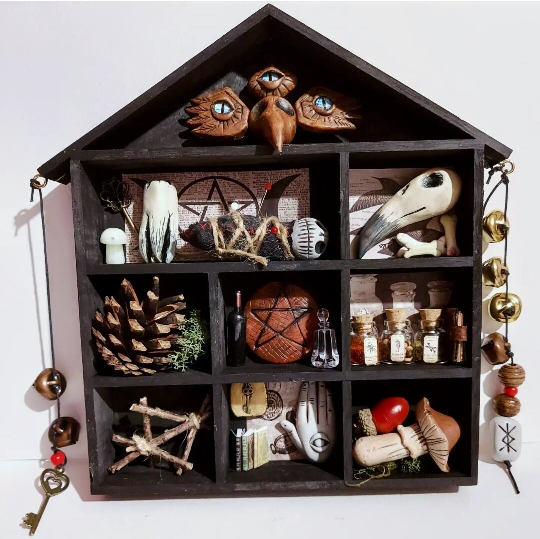 Wall Mounted Witches House Shadow Box Decor - Etsy