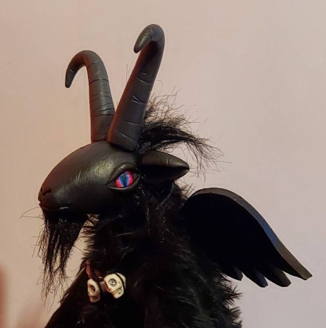Black Phillip Goat Doll - Etsy UK