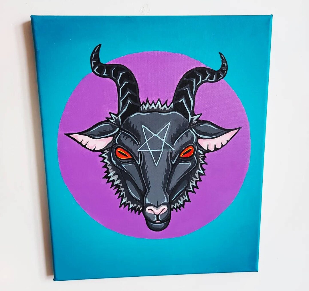 Baphomet Painting - Etsy