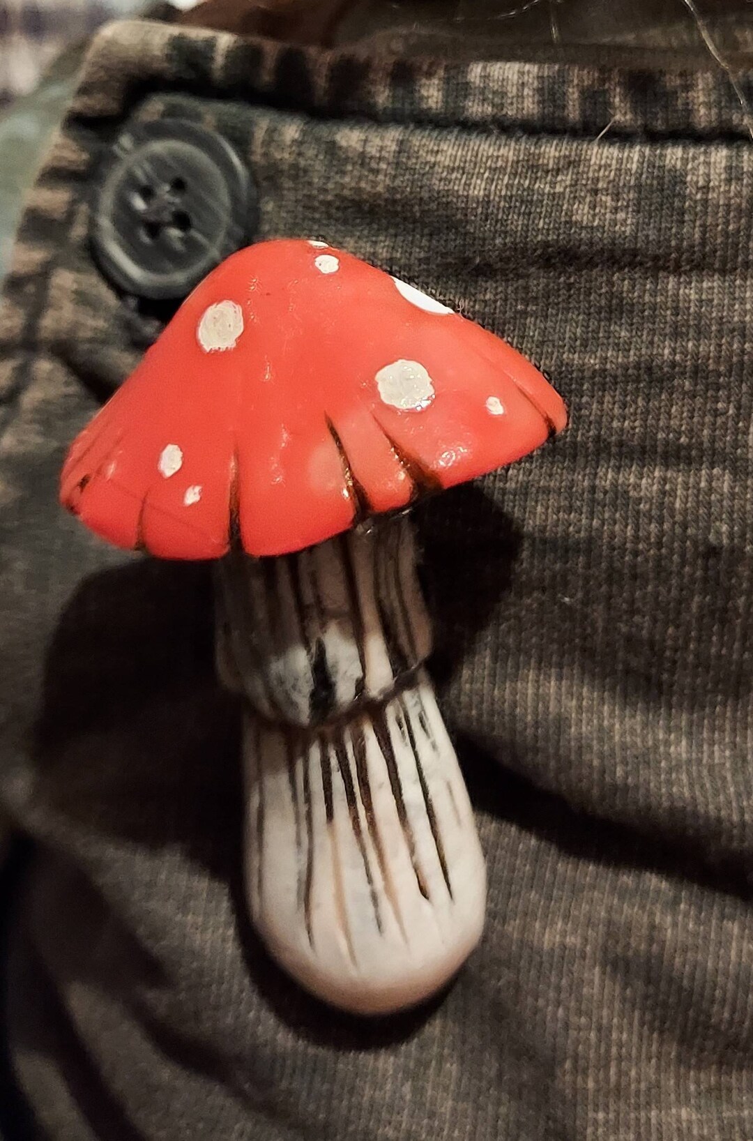 Toadstool Brooch - Etsy