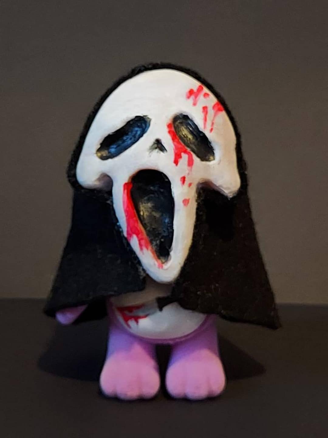 Scream Ghostface Upcycled Care Bear - Etsy