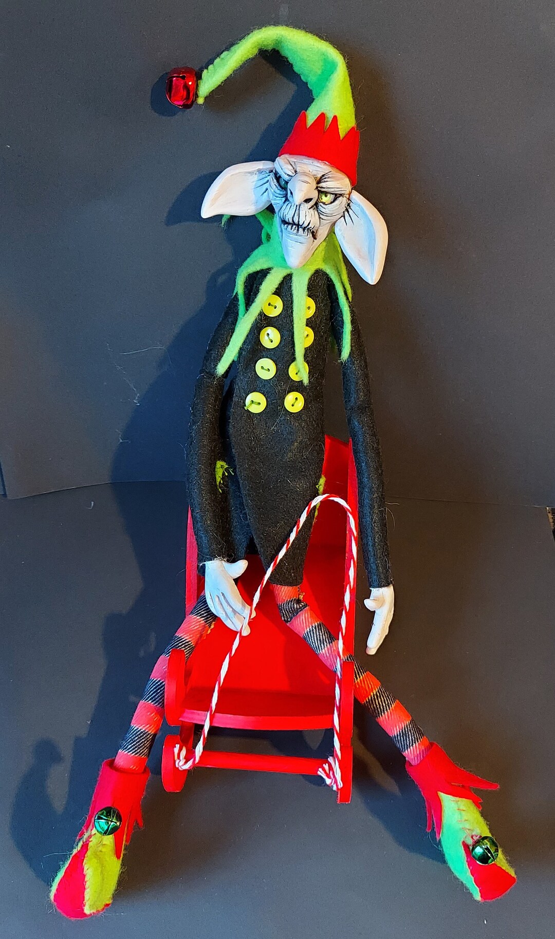 Creepy Christmas Elf Doll - Etsy UK