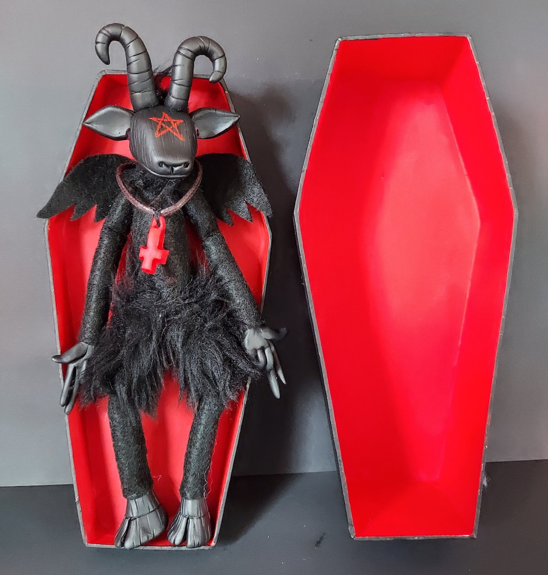 Baphomet Witchy Demon Goat Art Doll - Etsy