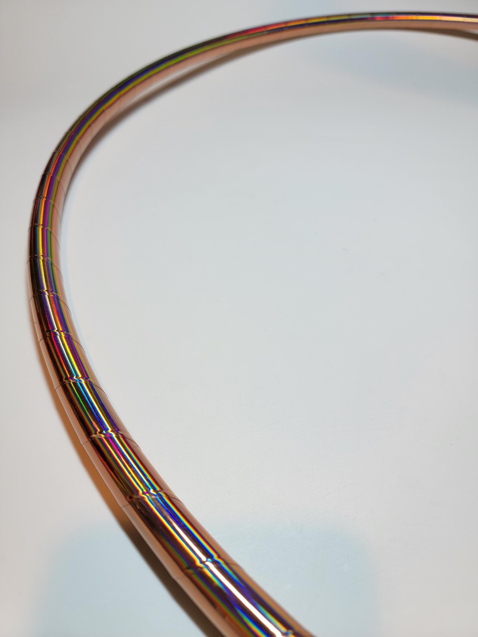 Rose Gold Rainbow Taped Hoop - Etsy